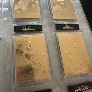 Other | 22k Gold Baseball Cards Danbury Mint 5 Cards | Poshmark